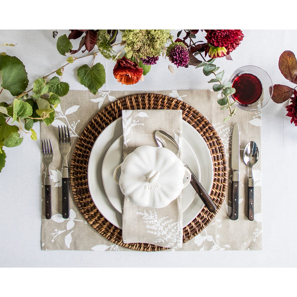 Linen Placemats - 100% Pure Natural Linen Table Mats - Solino Home Linen